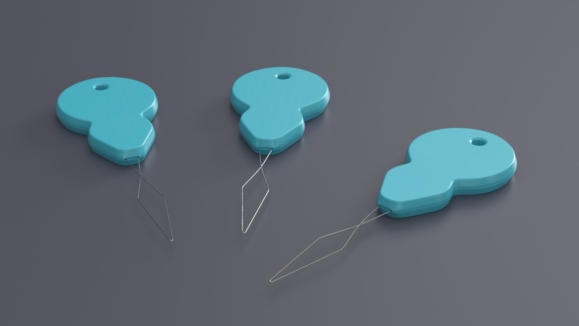 3D Needle Threader Blue Model - TurboSquid 2389911