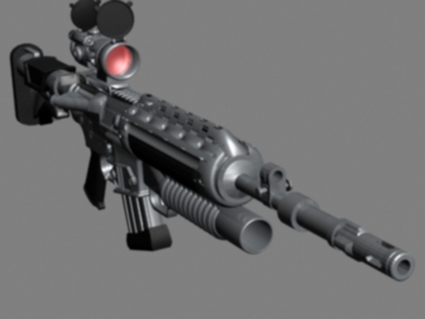 3d M16 Rifle Model