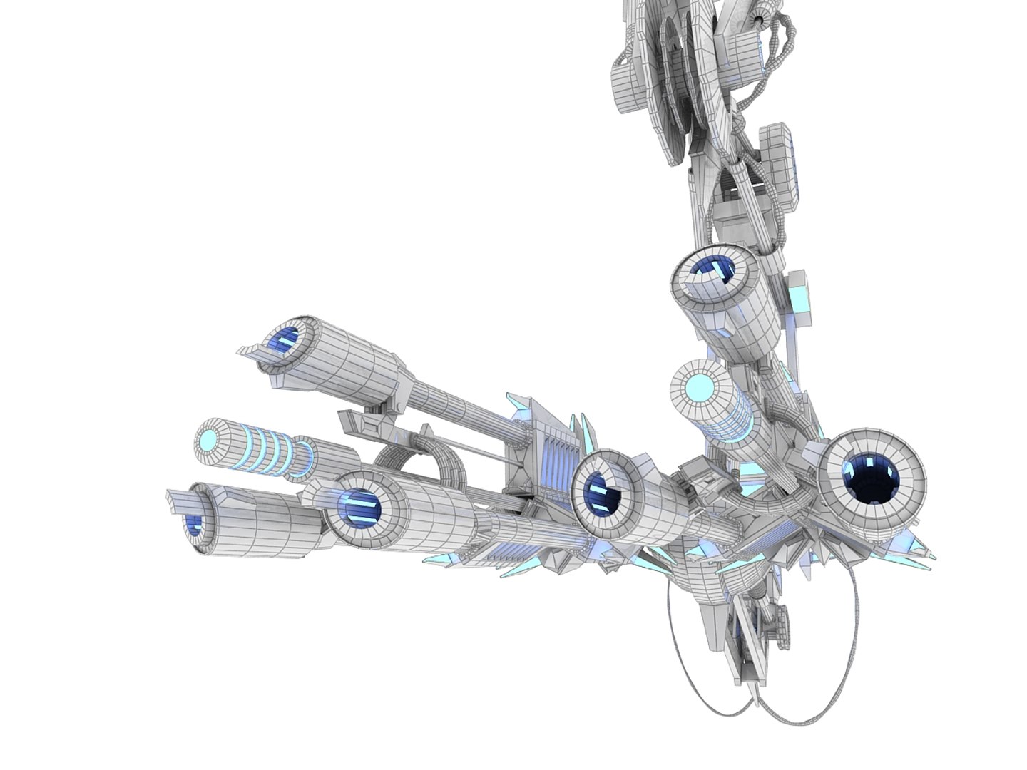 3d Model Robotic Arms Weapons