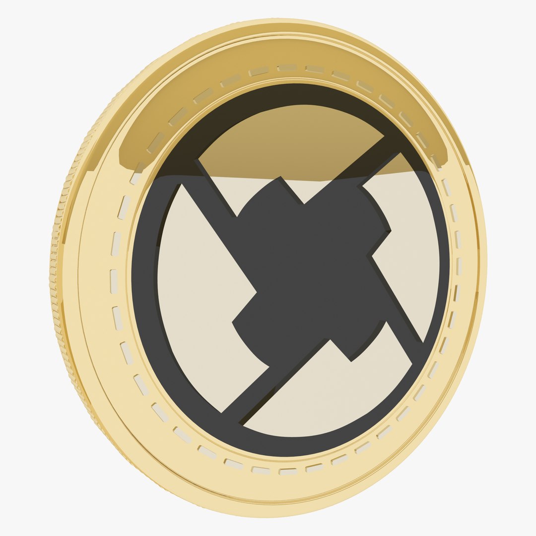 3D 0x cryptocurrency gold coin - TurboSquid 1754742