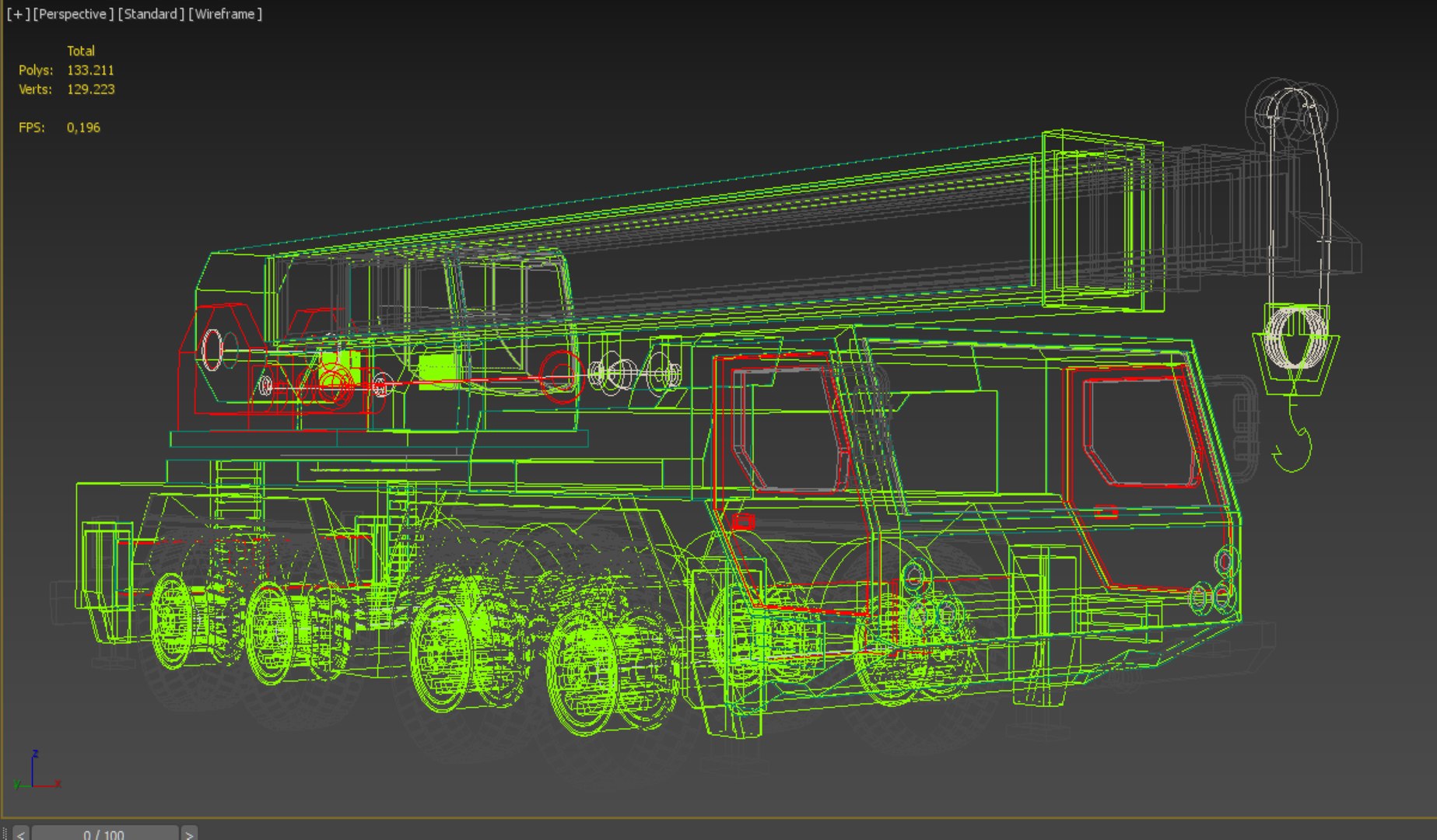 FIRETRUCK FIREFIGHTER FIREFIGHTING FIREMAN ENGINE MOBILE CRANE 3D Model ...