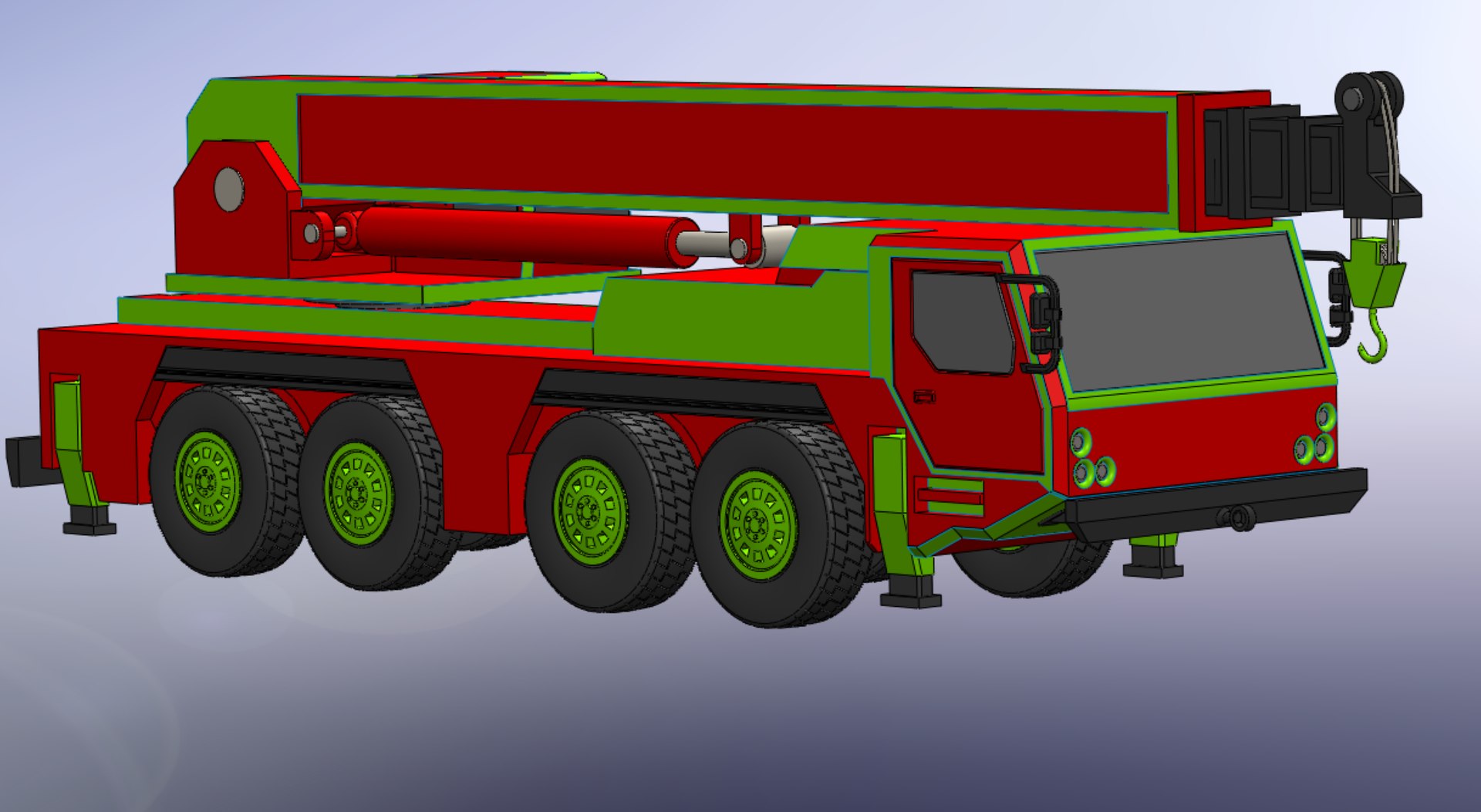 FIRETRUCK FIREFIGHTER FIREFIGHTING FIREMAN ENGINE MOBILE CRANE 3D Model ...