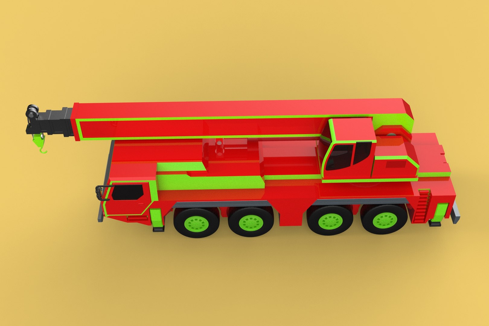 FIRETRUCK FIREFIGHTER FIREFIGHTING FIREMAN ENGINE MOBILE CRANE 3D Model ...