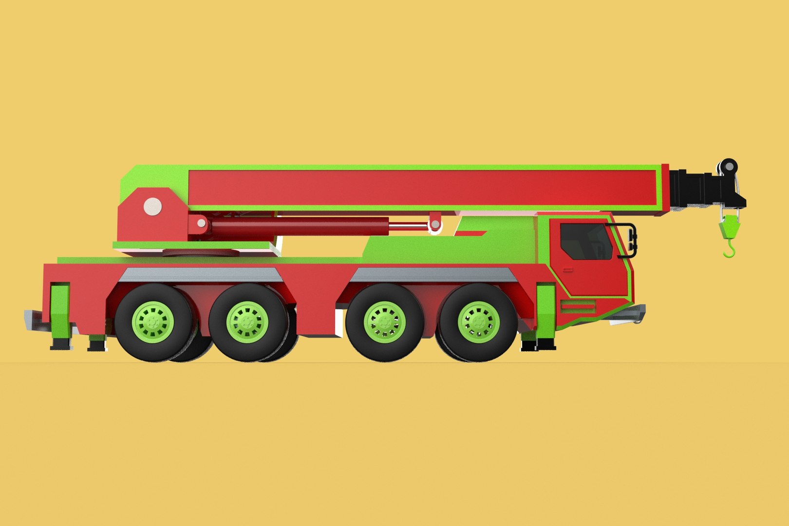 FIRETRUCK FIREFIGHTER FIREFIGHTING FIREMAN ENGINE MOBILE CRANE 3D Model ...