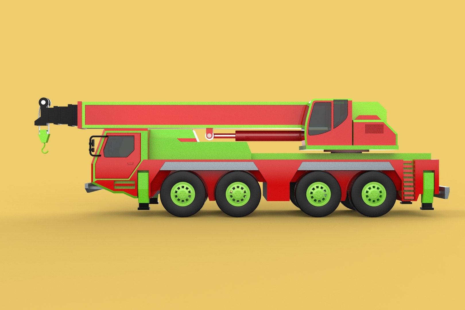 FIRETRUCK FIREFIGHTER FIREFIGHTING FIREMAN ENGINE MOBILE CRANE 3D Model ...