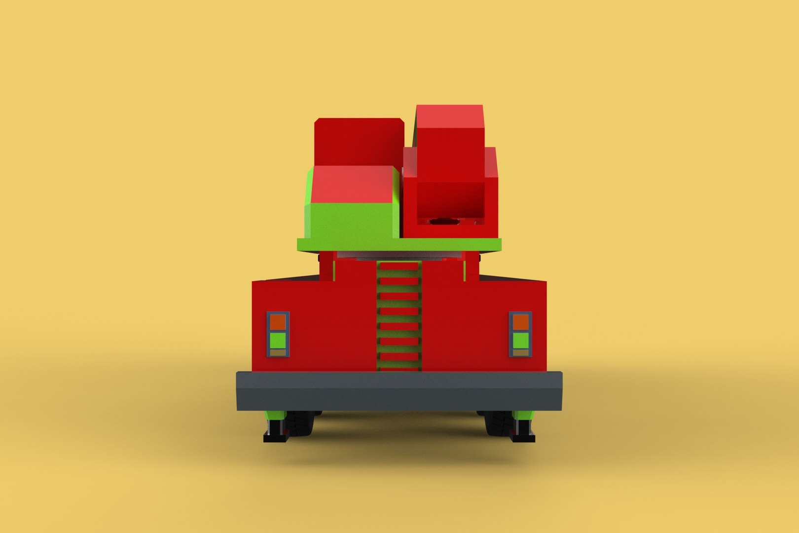 FIRETRUCK FIREFIGHTER FIREFIGHTING FIREMAN ENGINE MOBILE CRANE 3D Model ...