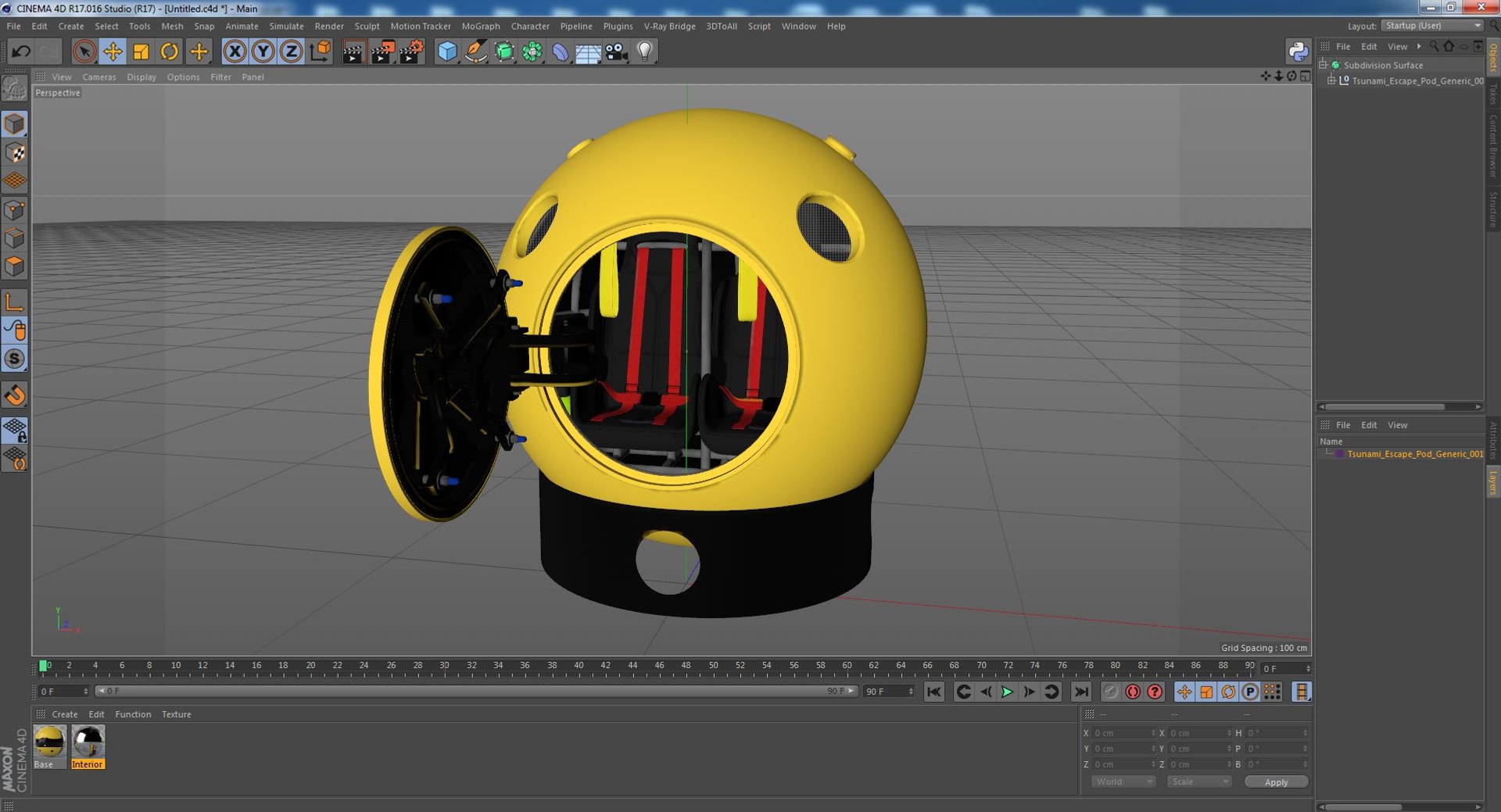 3D Tsunami Escape Pod Generic - TurboSquid 1987139