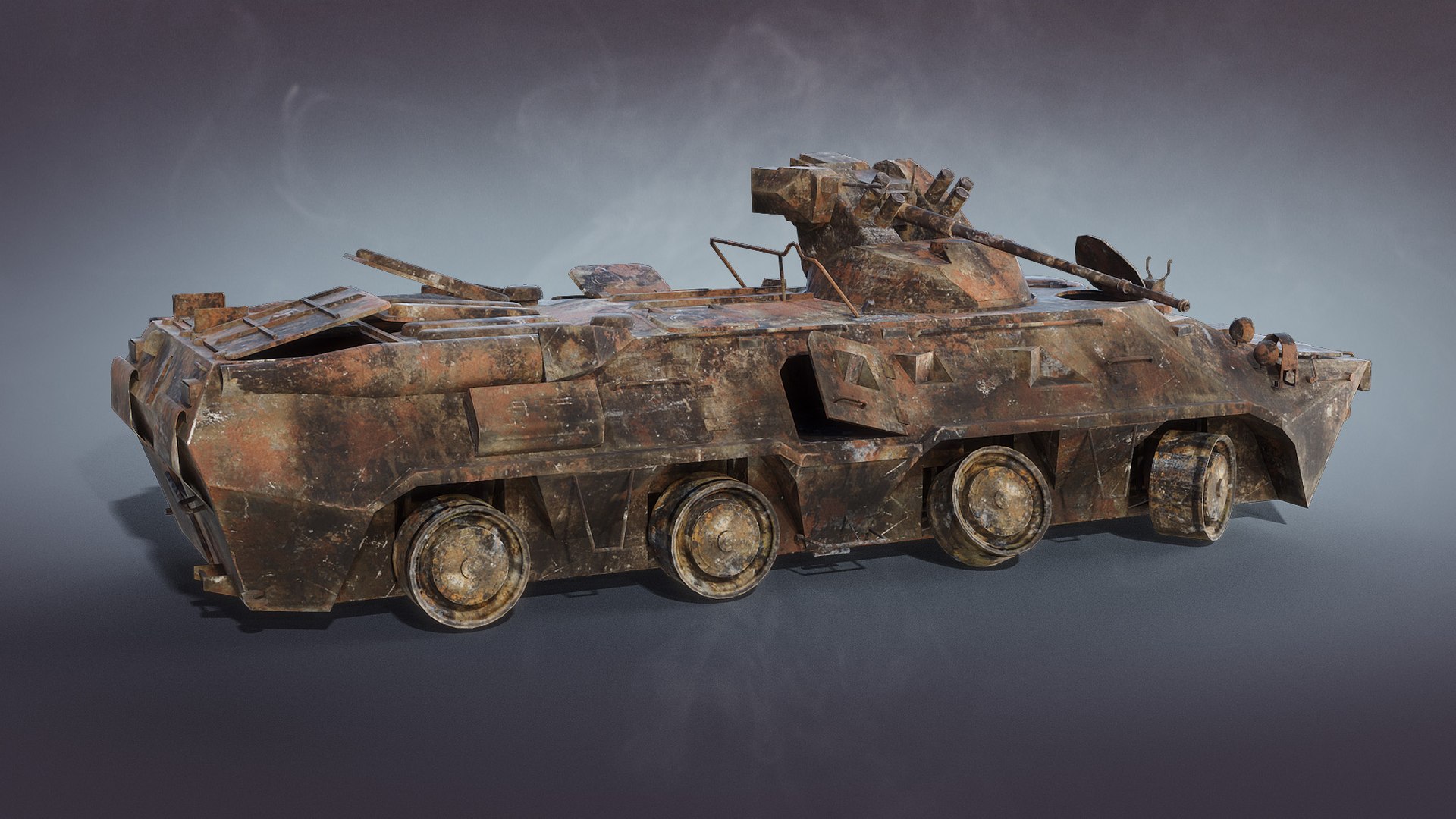 3D Destroyed Btr-80a Model - TurboSquid 1150710