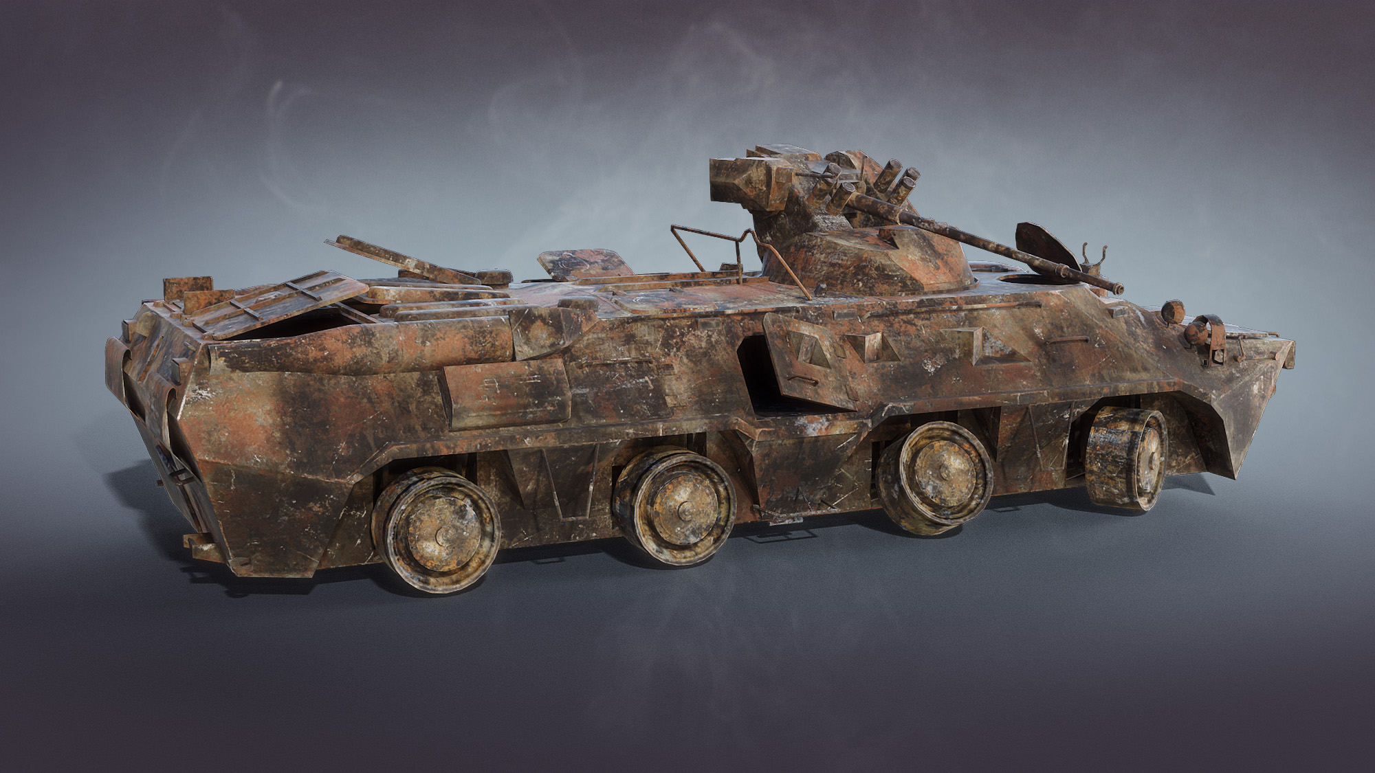 3D destroyed btr-80a model - TurboSquid 1150710