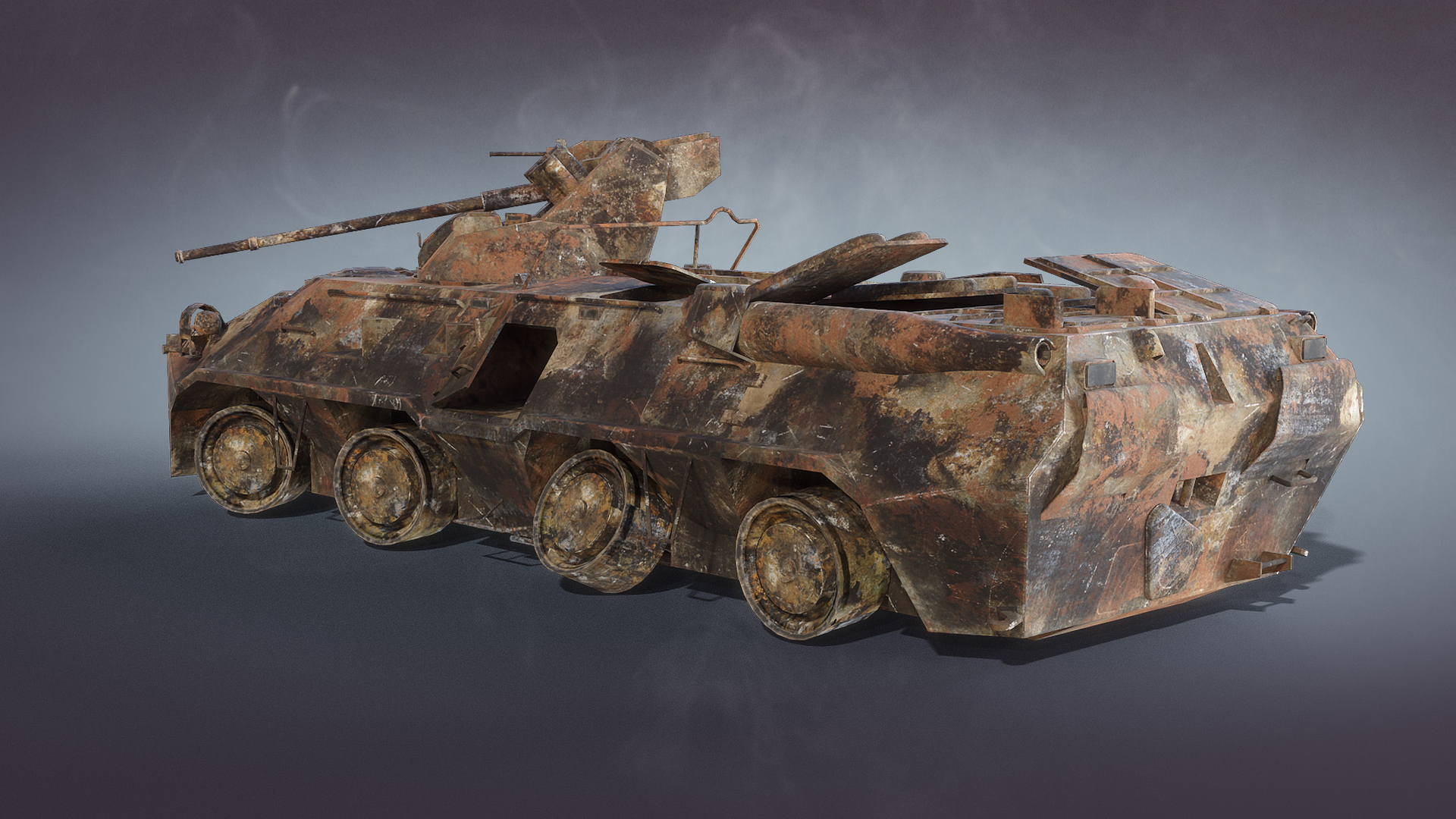 3D destroyed btr-80a model - TurboSquid 1150710