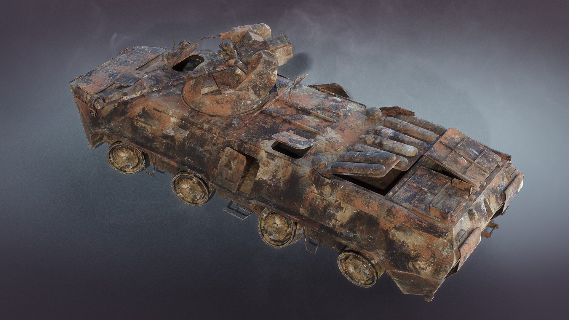 3D Destroyed Btr-80a Model - TurboSquid 1150710