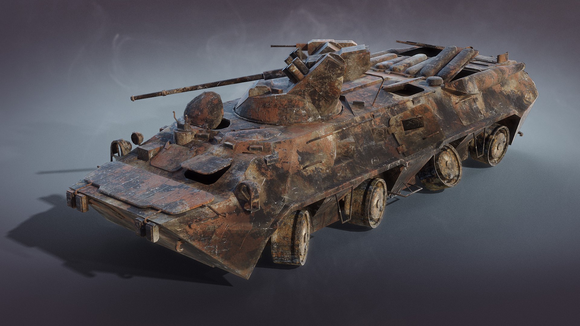 3D Destroyed Btr-80a Model - TurboSquid 1150710