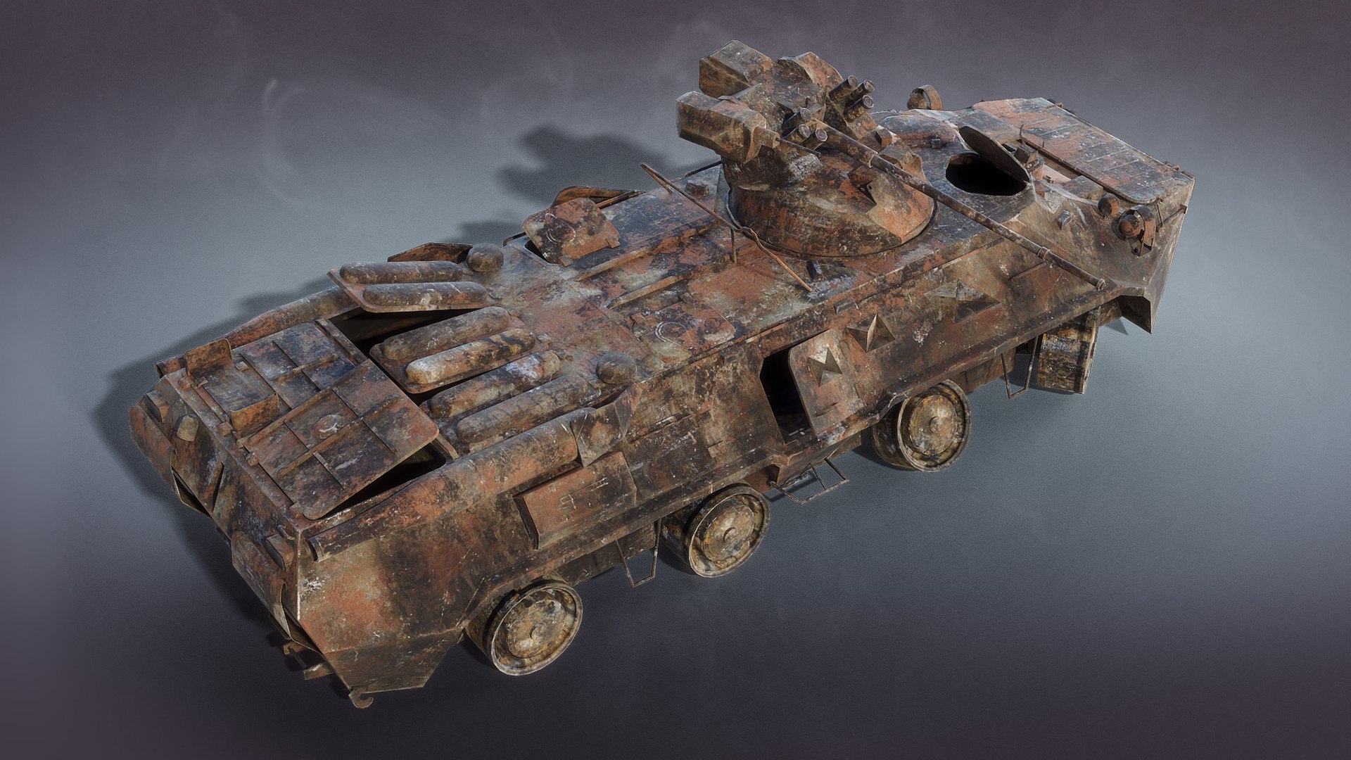 3D Destroyed Btr-80a Model - TurboSquid 1150710