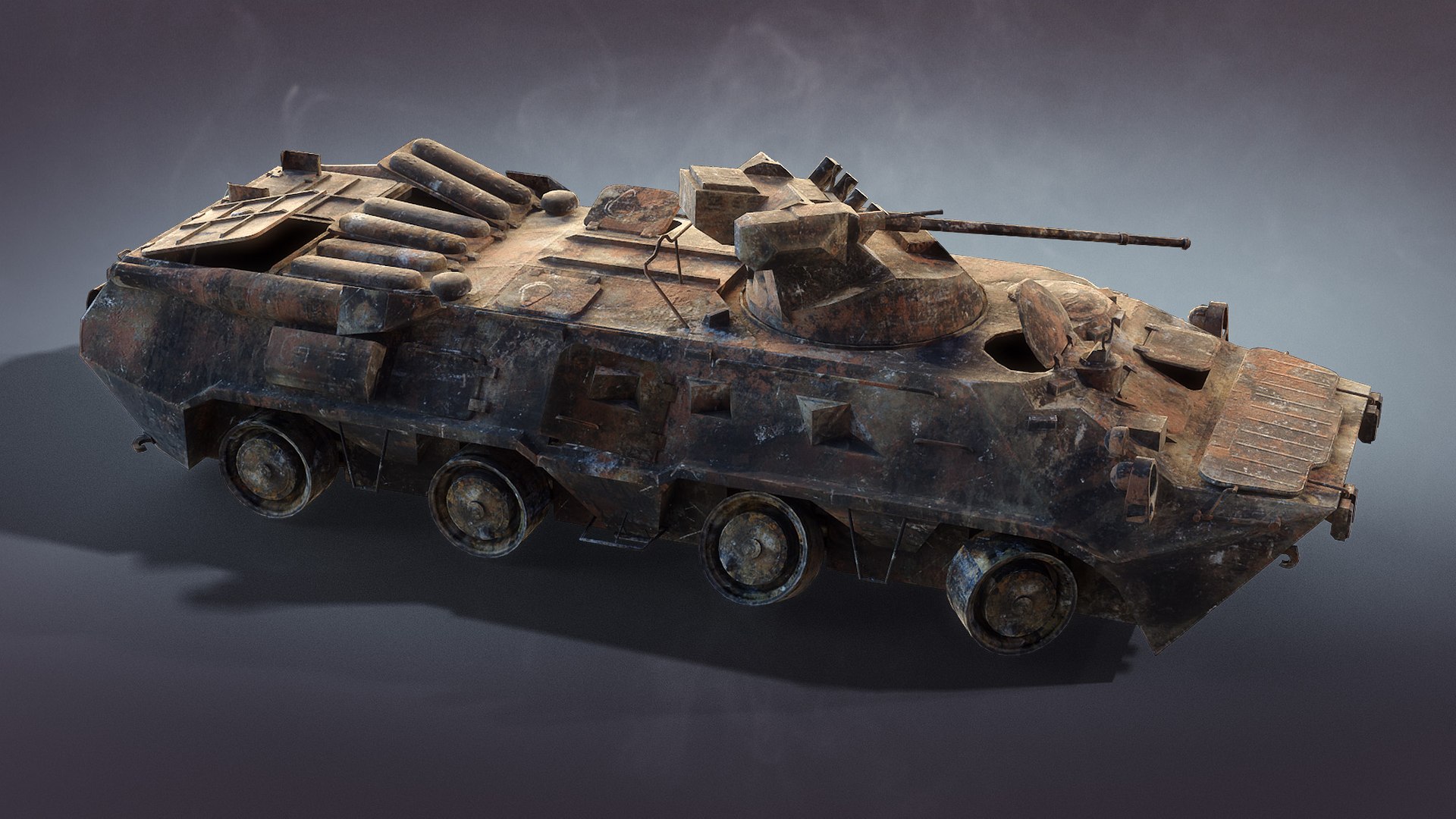 3D Destroyed Btr-80a Model - TurboSquid 1150710