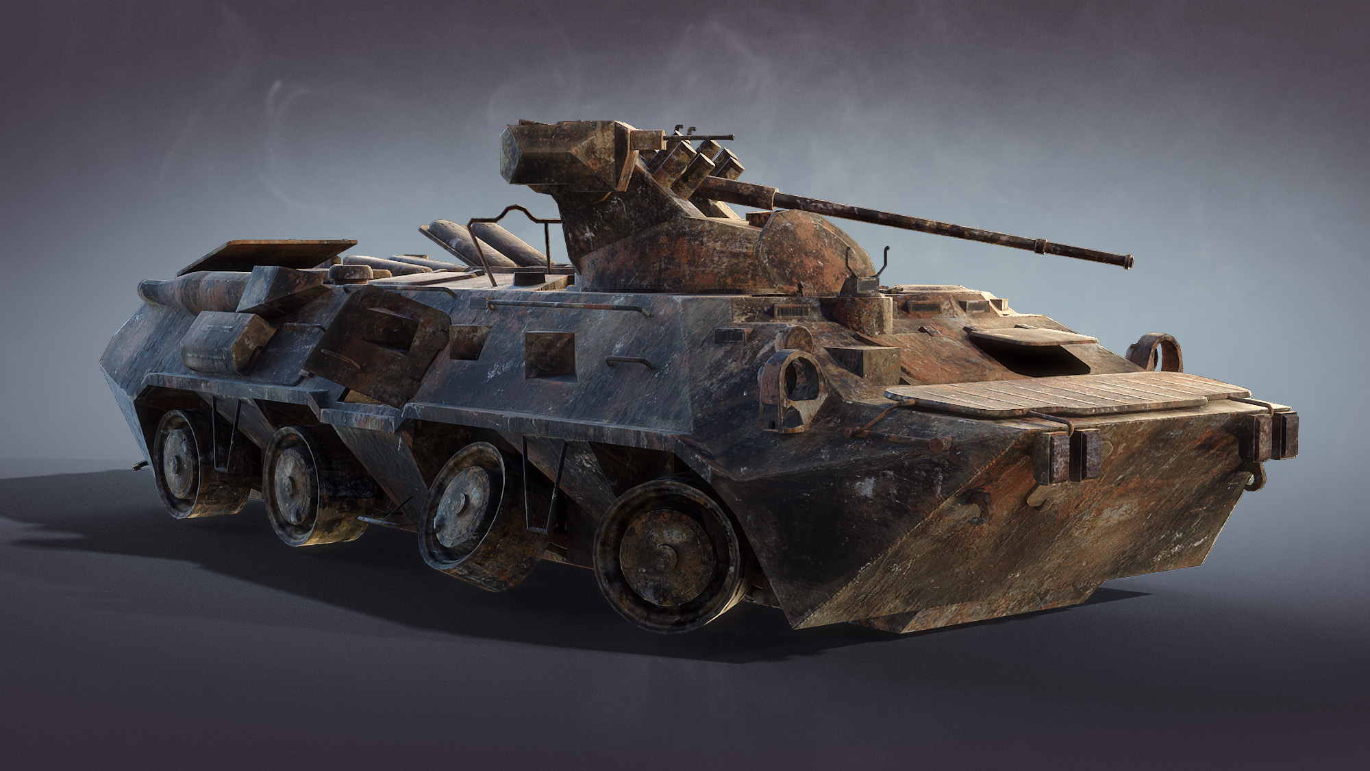 3D destroyed btr-80a model - TurboSquid 1150710