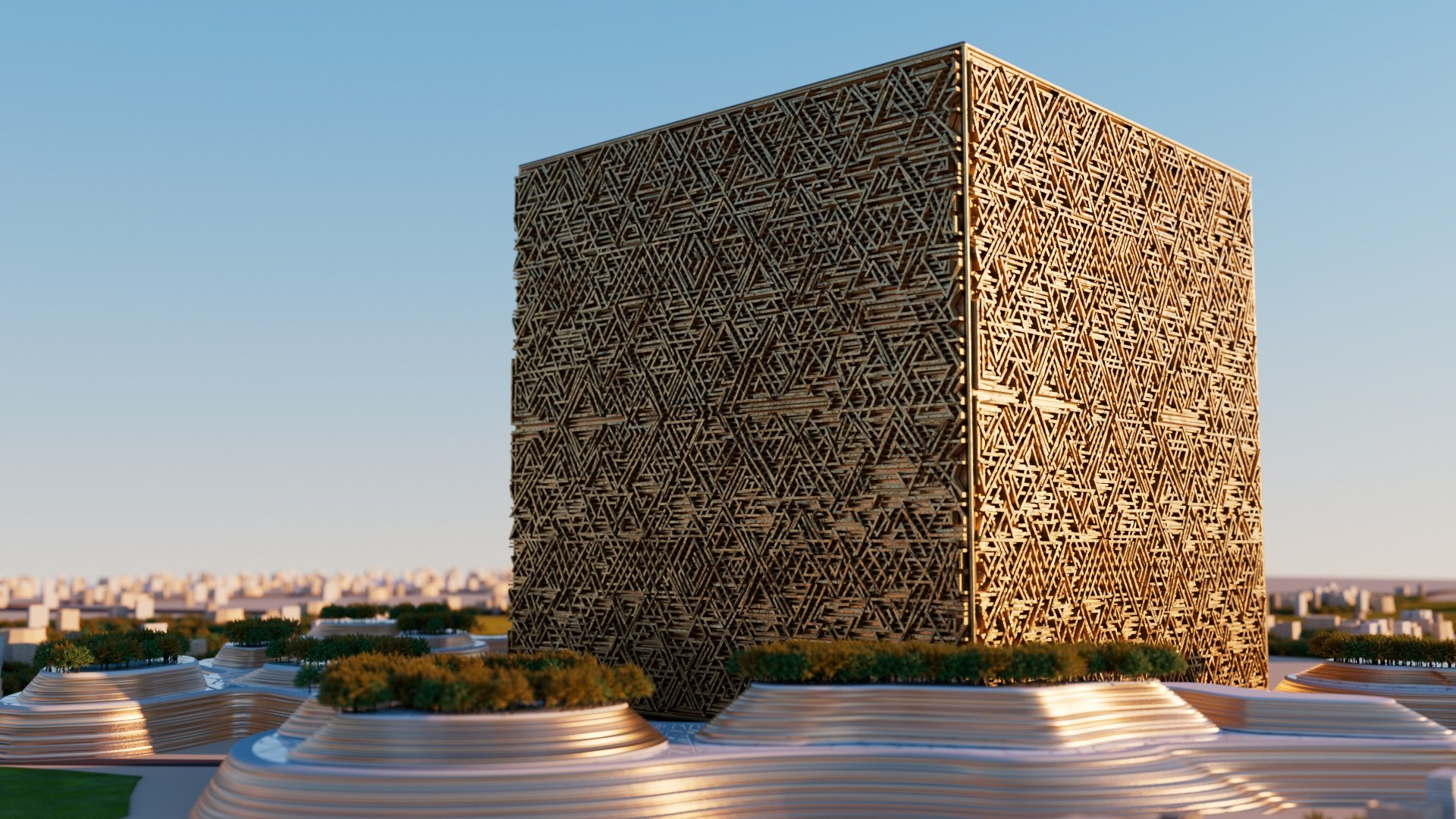 The Mukaab 3D Model - TurboSquid 2195091