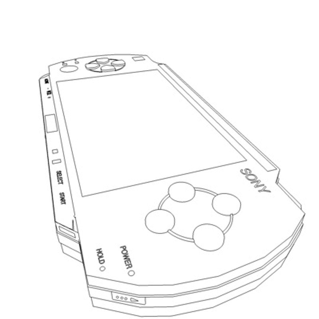 Playstation Console 3d Model