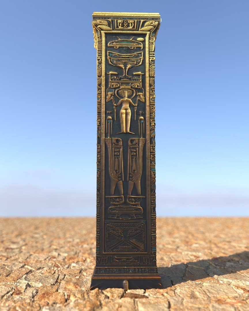 Egyptian Pillars Pack 3D Model - TurboSquid 2192889
