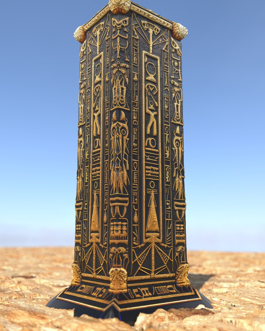 Egyptian Pillars Pack 3D Model - TurboSquid 2192889