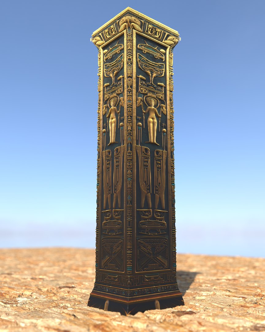 Egyptian Pillars Pack 3D Model - TurboSquid 2192889