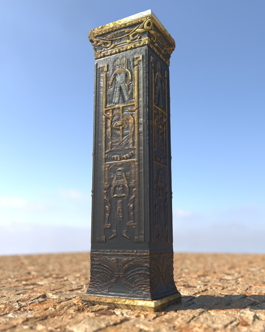 Egyptian Pillars Pack 3D Model - TurboSquid 2192889