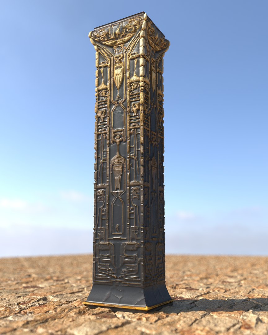 Egyptian Pillars Pack 3D Model - TurboSquid 2192889