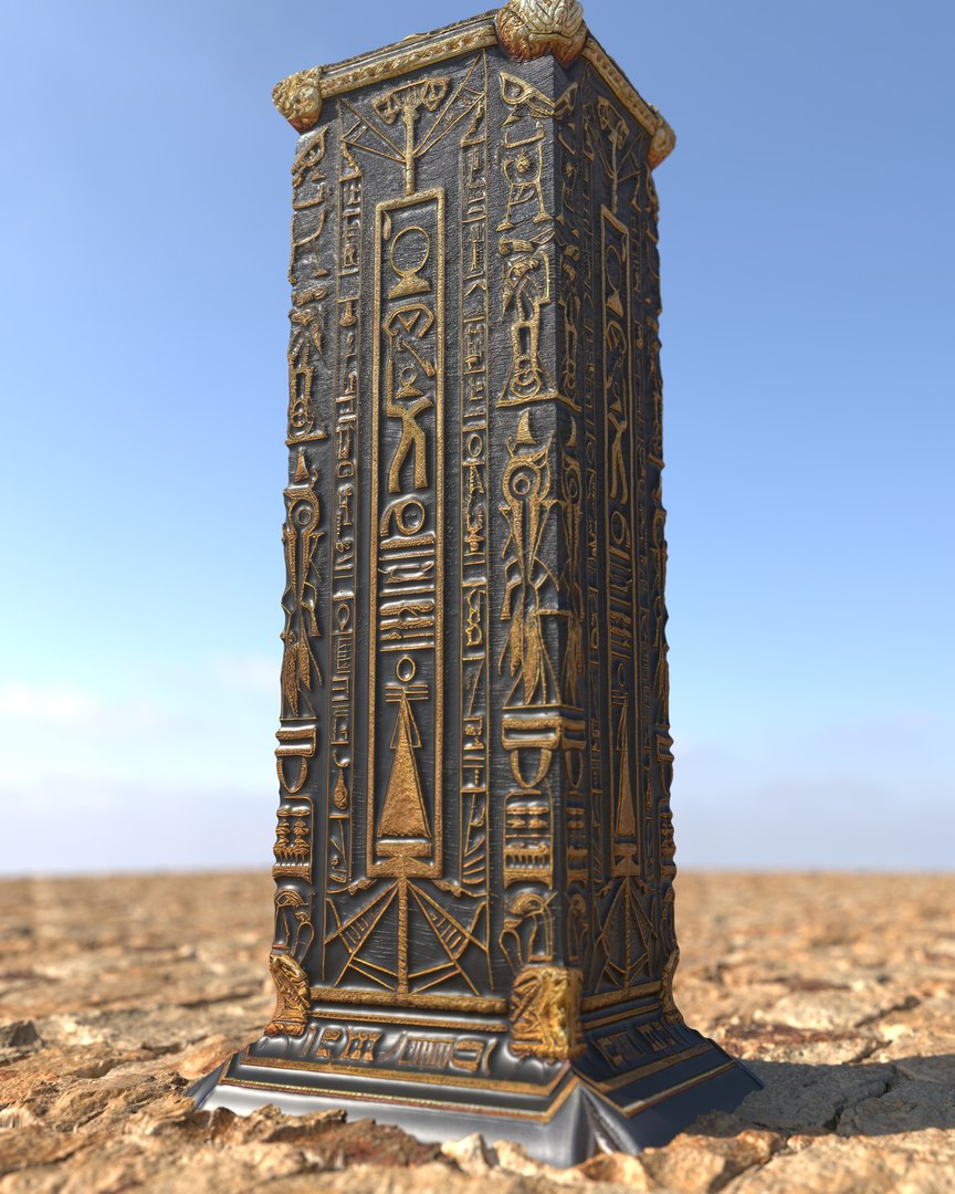 Egyptian Pillars Pack 3D Model - TurboSquid 2192889