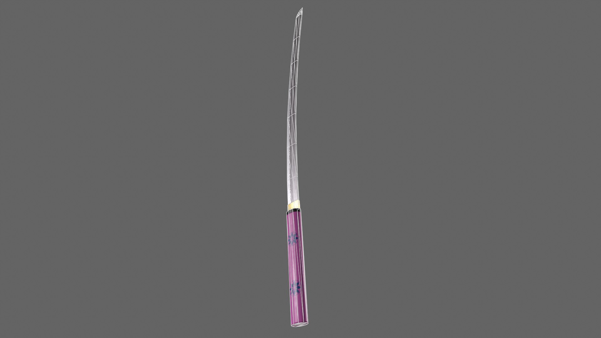 3D PBR Katana Japanese Sword Pink V3 - TurboSquid 1820179