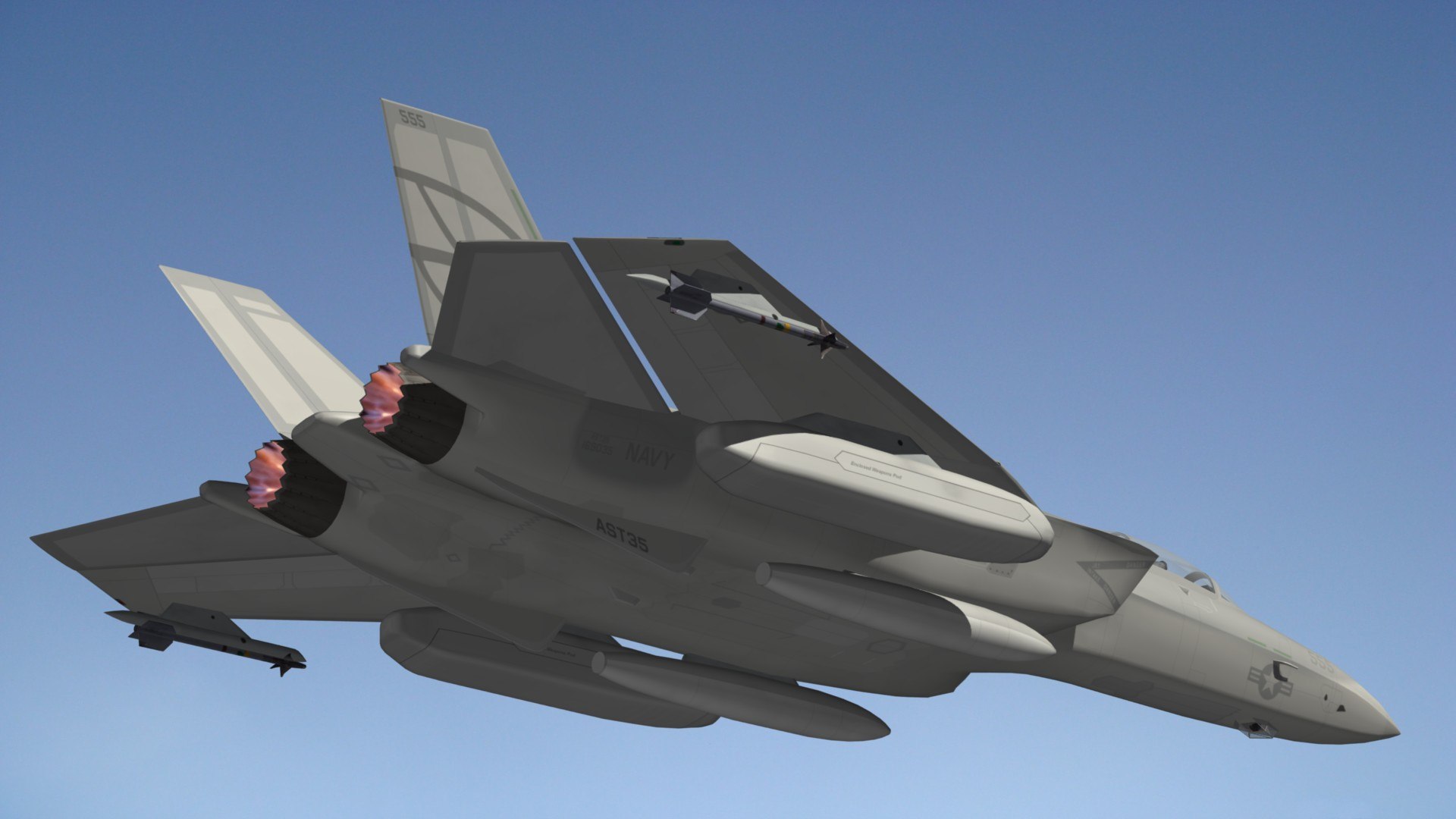 Advanced Fighter Jet Model - TurboSquid 1796354