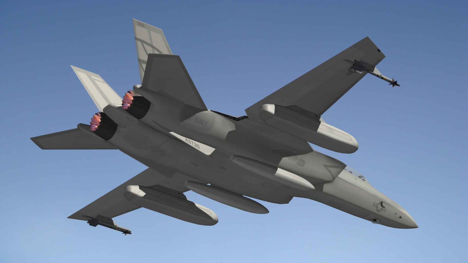 Advanced Fighter Jet Model - TurboSquid 1796354