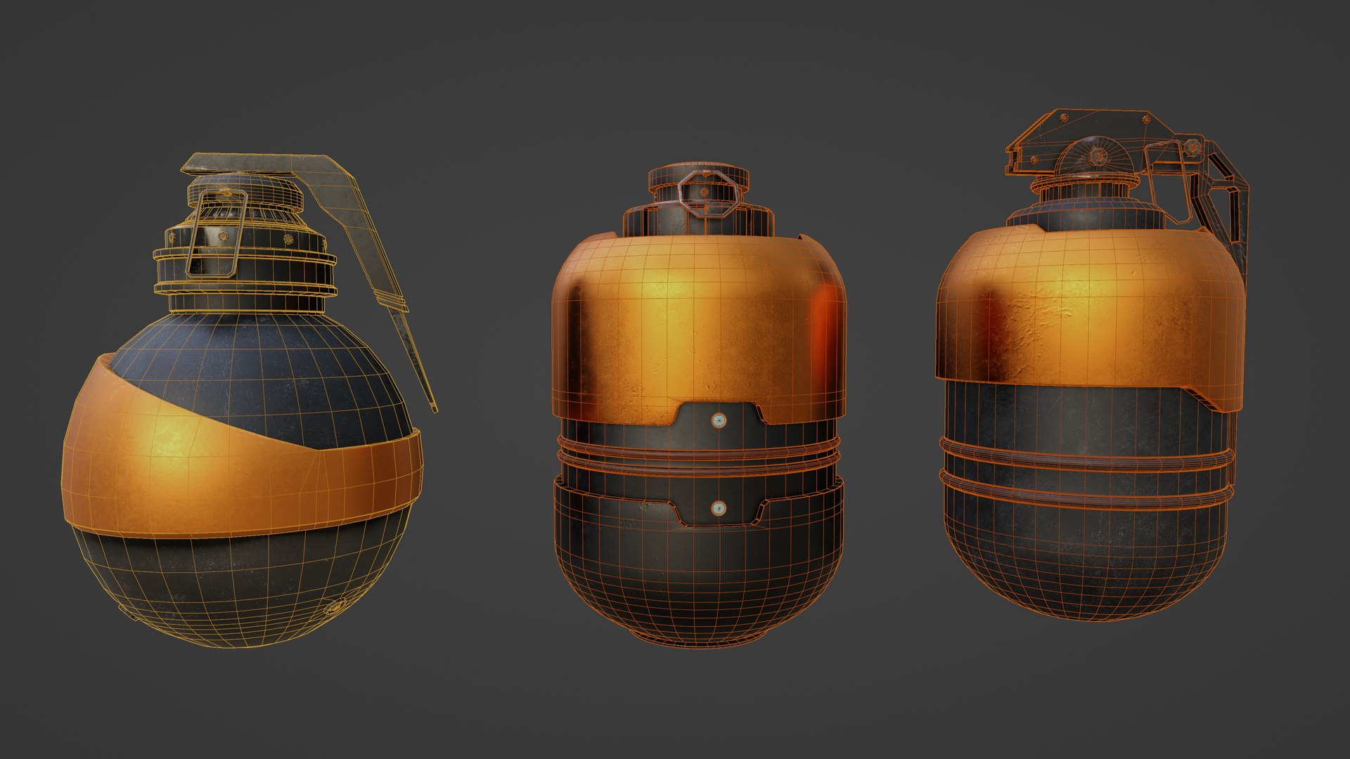 Sci-Fi-Grenades 3D Model - TurboSquid 2121281