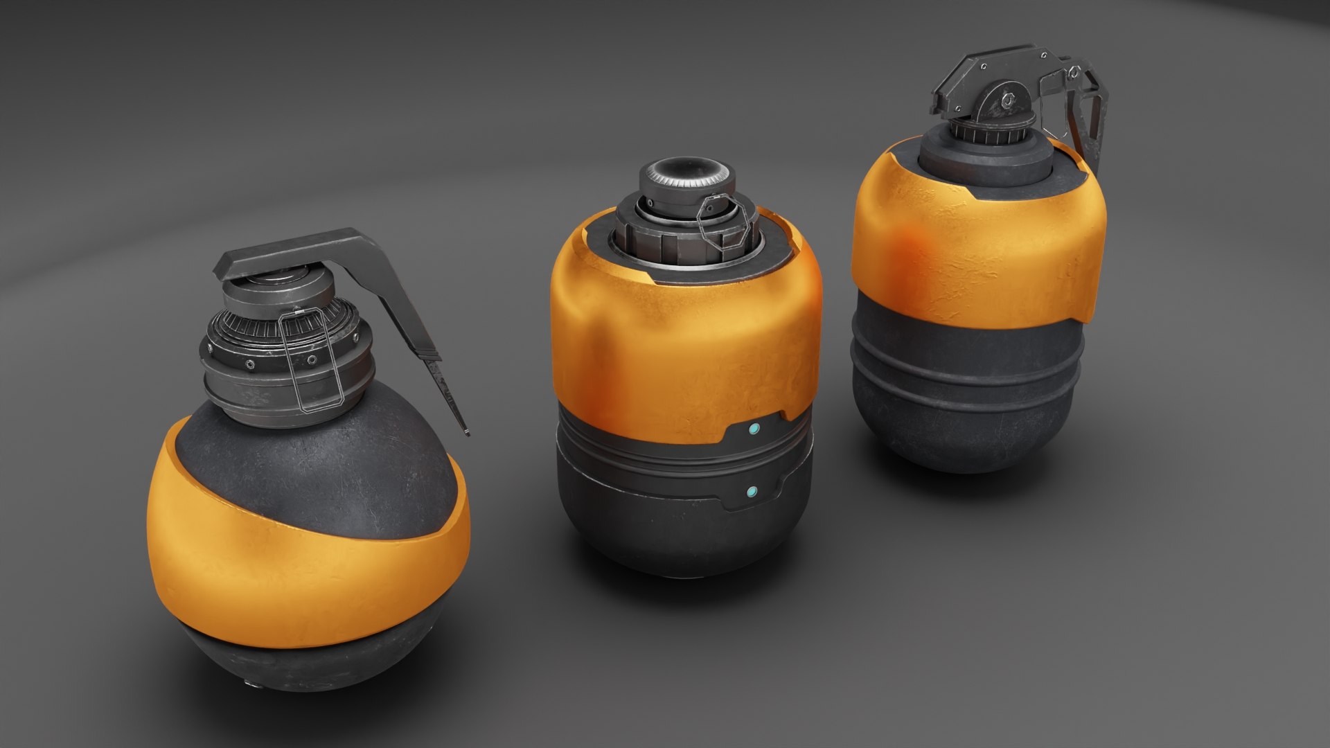 Sci-Fi-Grenades 3D Model - TurboSquid 2121281