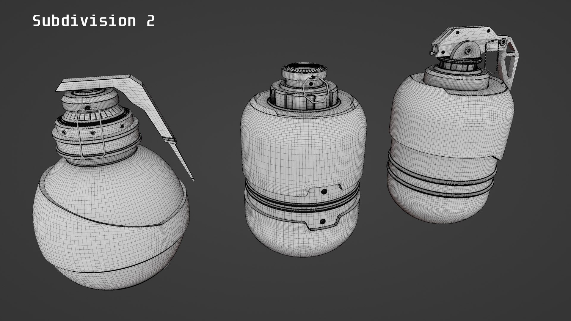 Sci-Fi-Grenades 3D Model - TurboSquid 2121281