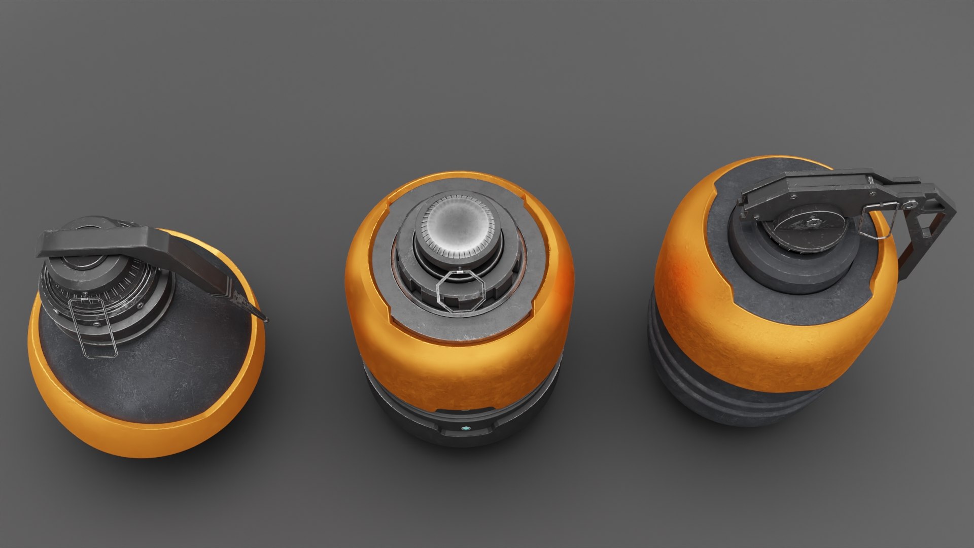 Sci-Fi-Grenades 3D Model - TurboSquid 2121281