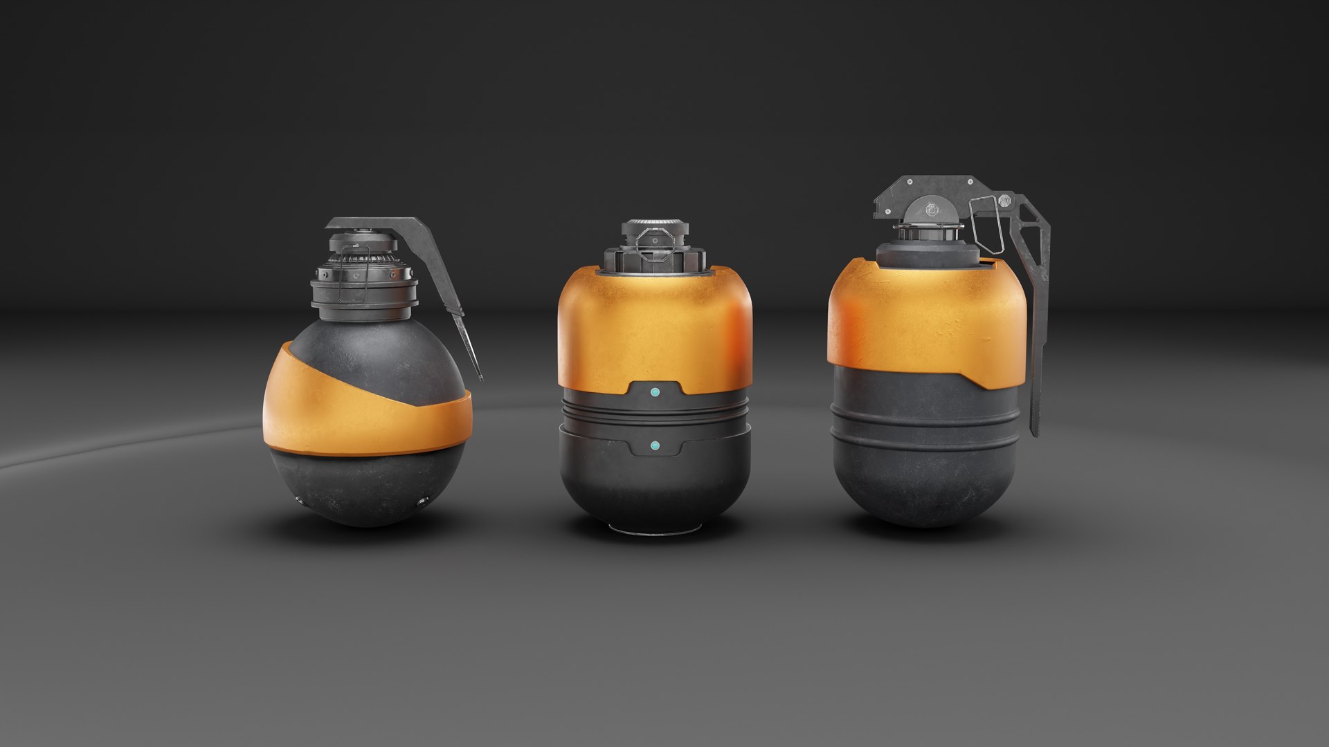 Sci-Fi-Grenades 3D Model - TurboSquid 2121281