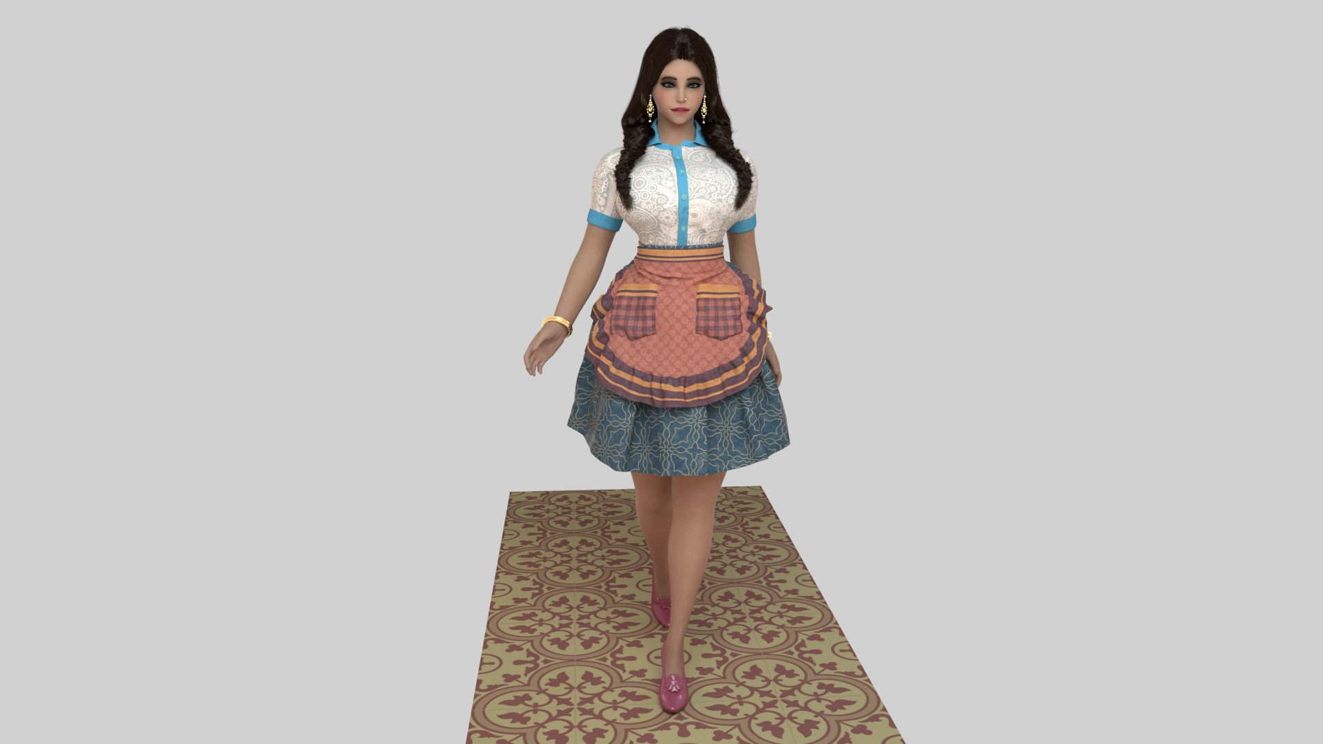Waitress 3D - TurboSquid 2176881