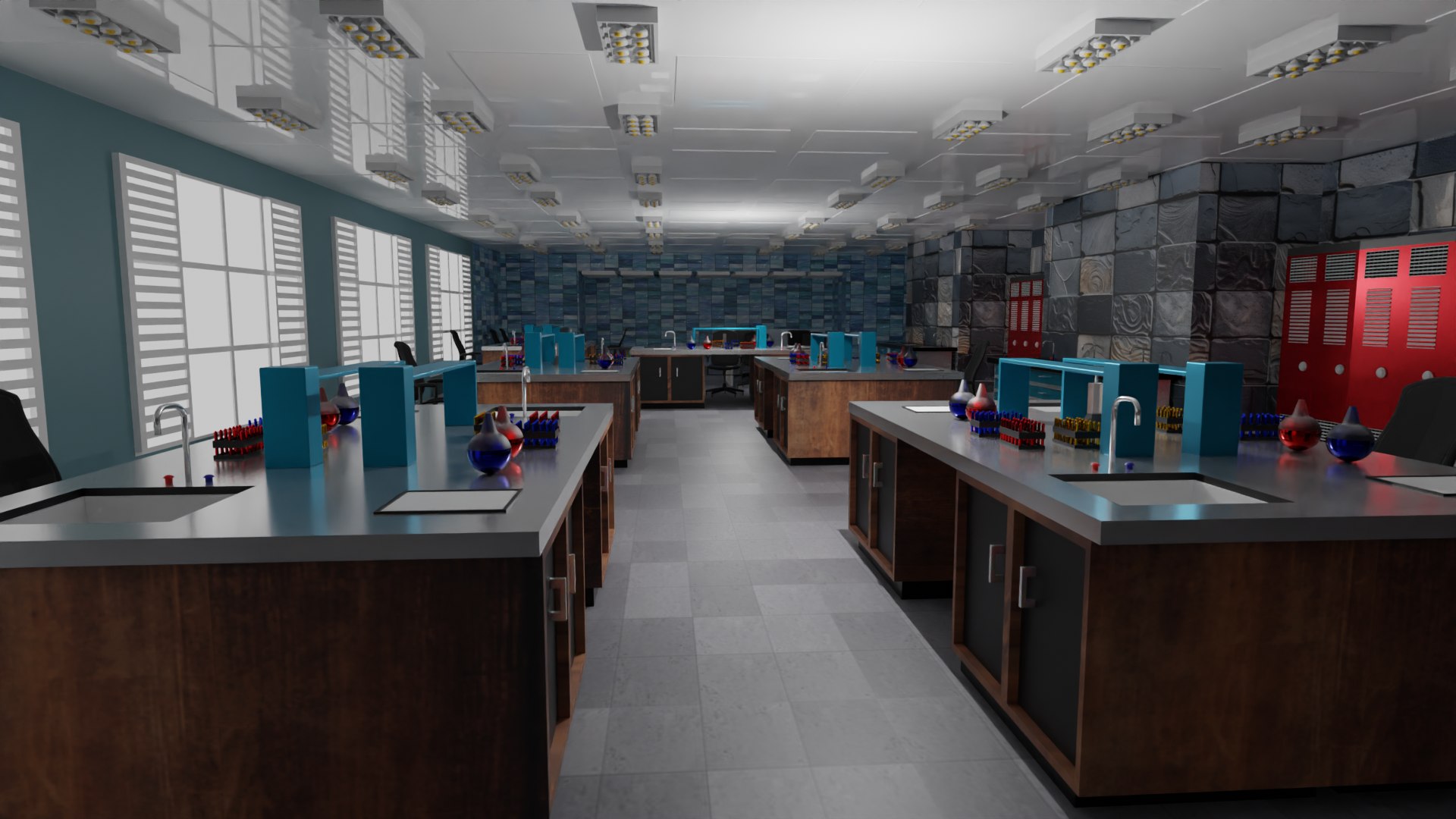 3D Model Laboratory Interior - TurboSquid 2178845