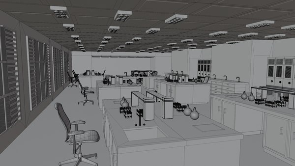 modelo 3d Interior del laboratorio - TurboSquid 2178845