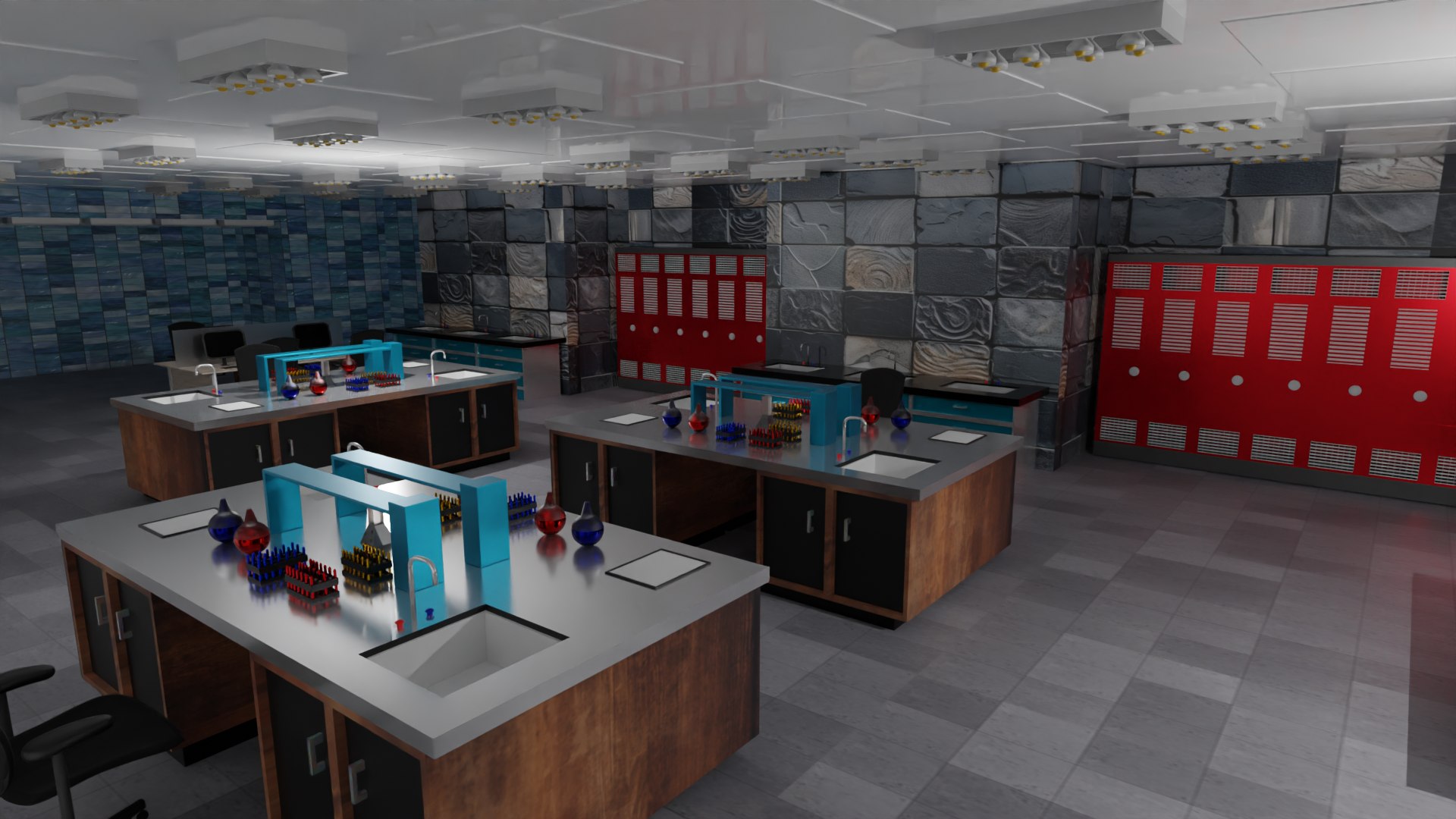 3D Model Laboratory Interior - TurboSquid 2178845