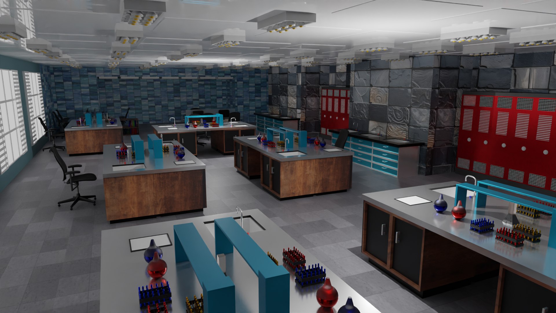 3D Model Laboratory Interior - TurboSquid 2178845