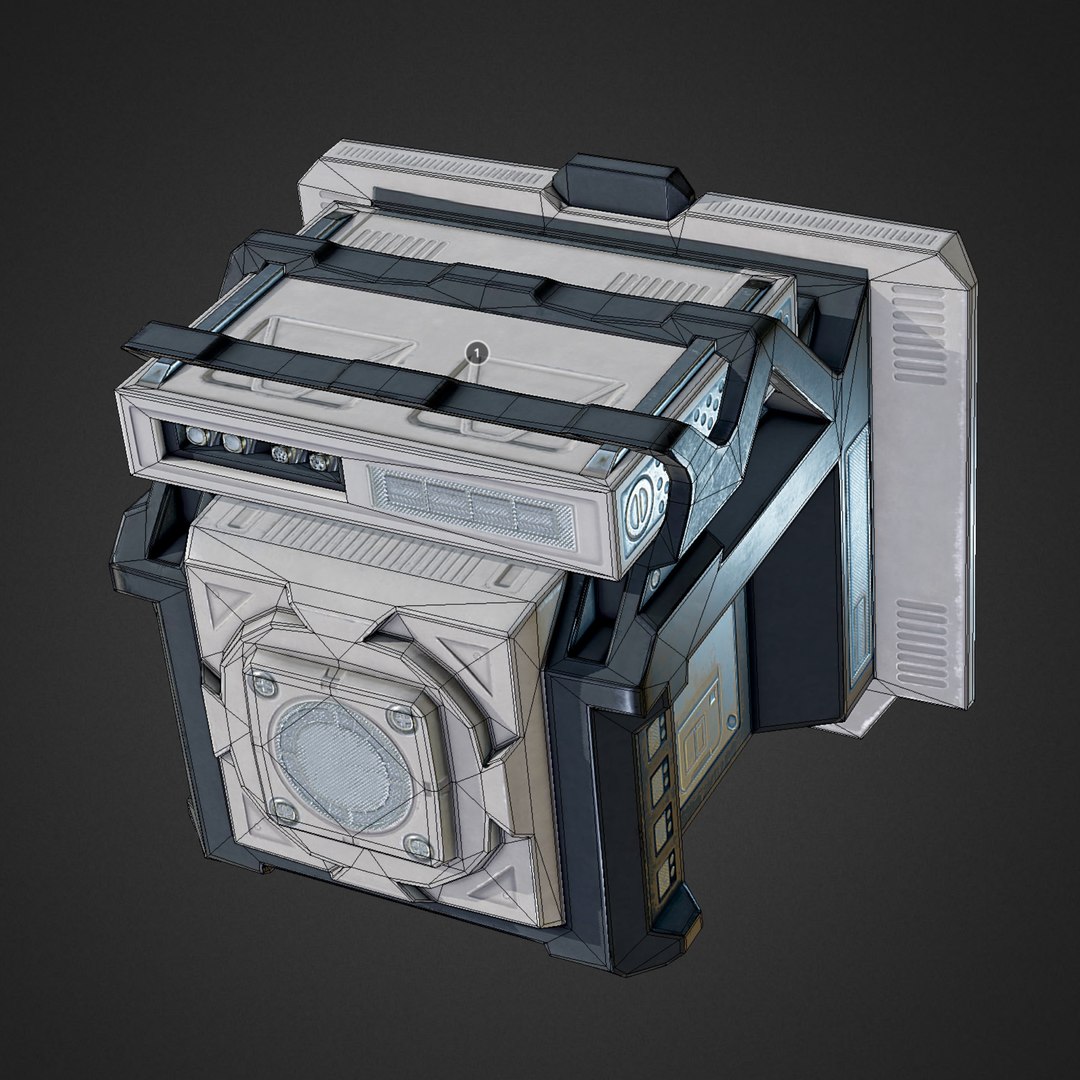 3D Model Military Terminal Computer Low-poly - TurboSquid 1276156