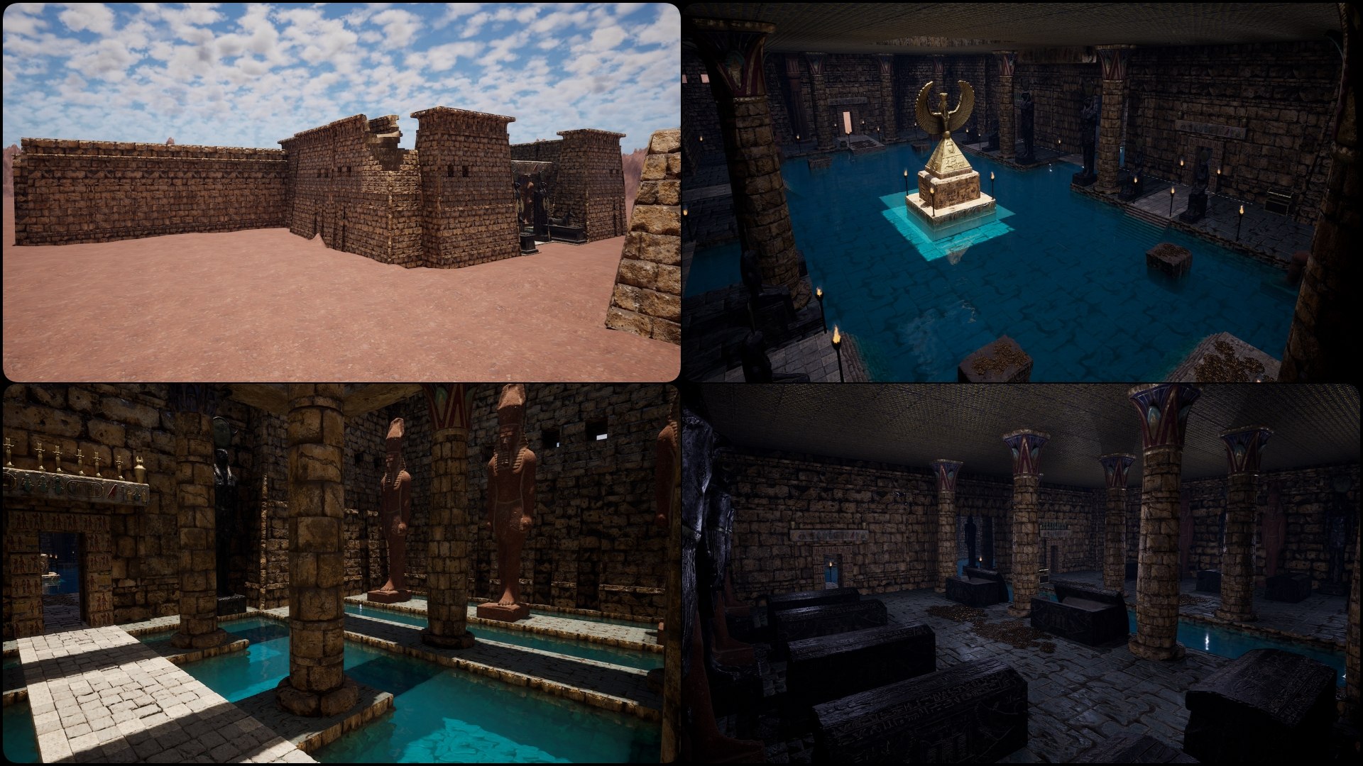 3D Temple Of The Pharaohs Curse Egypt Model - TurboSquid 2437022