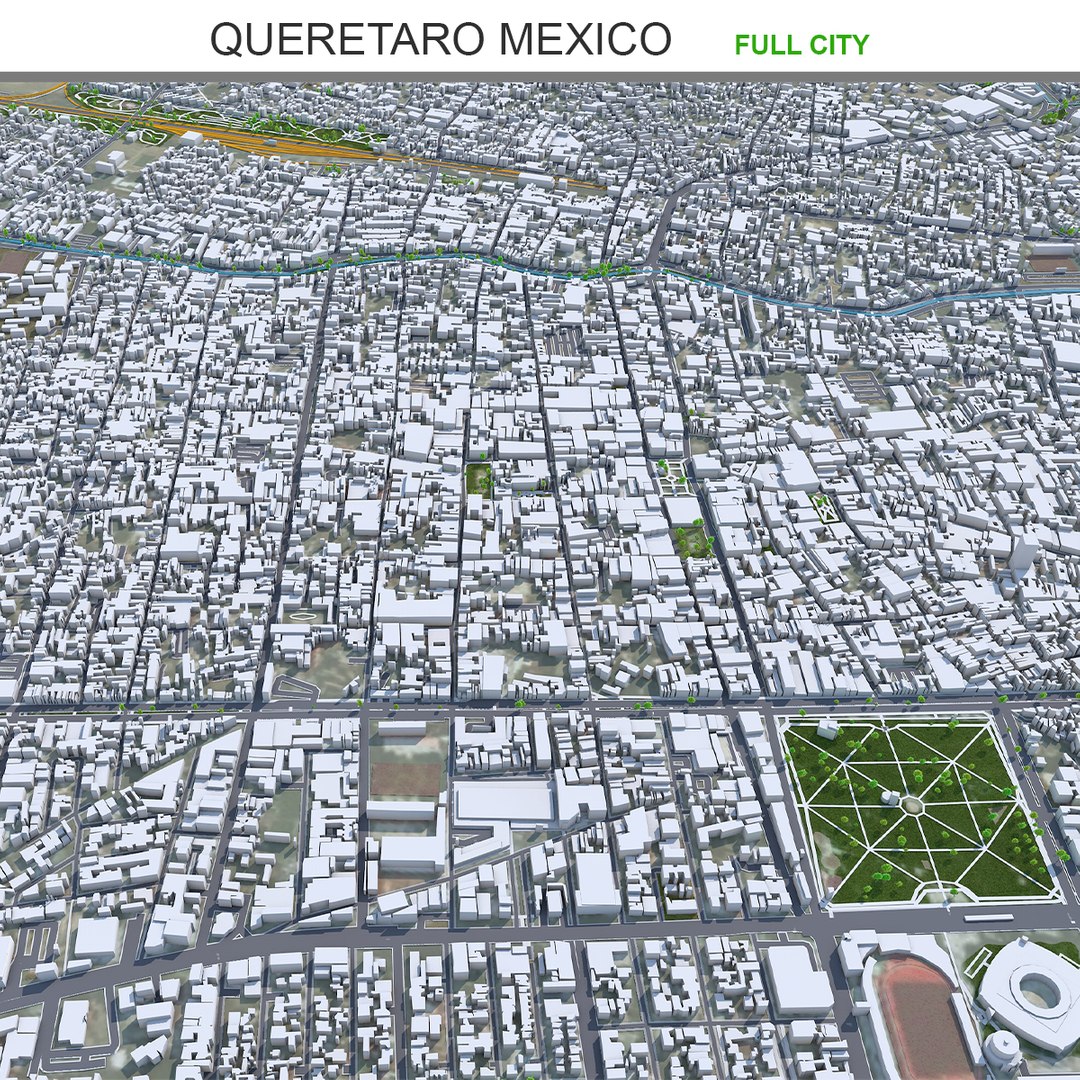 Queretaro Mexico 3D Model - TurboSquid 2135149