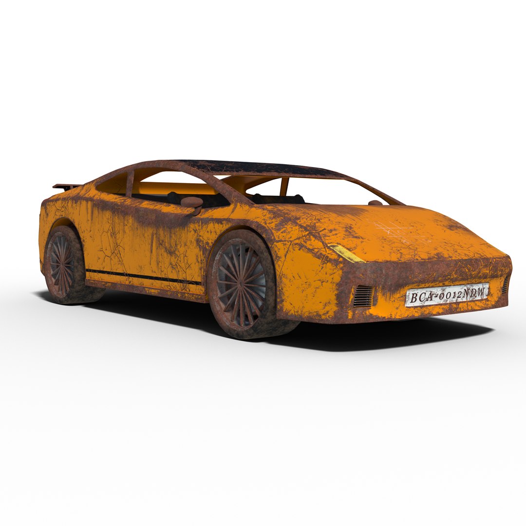Rusty Sports Car 3D model - TurboSquid 2084175