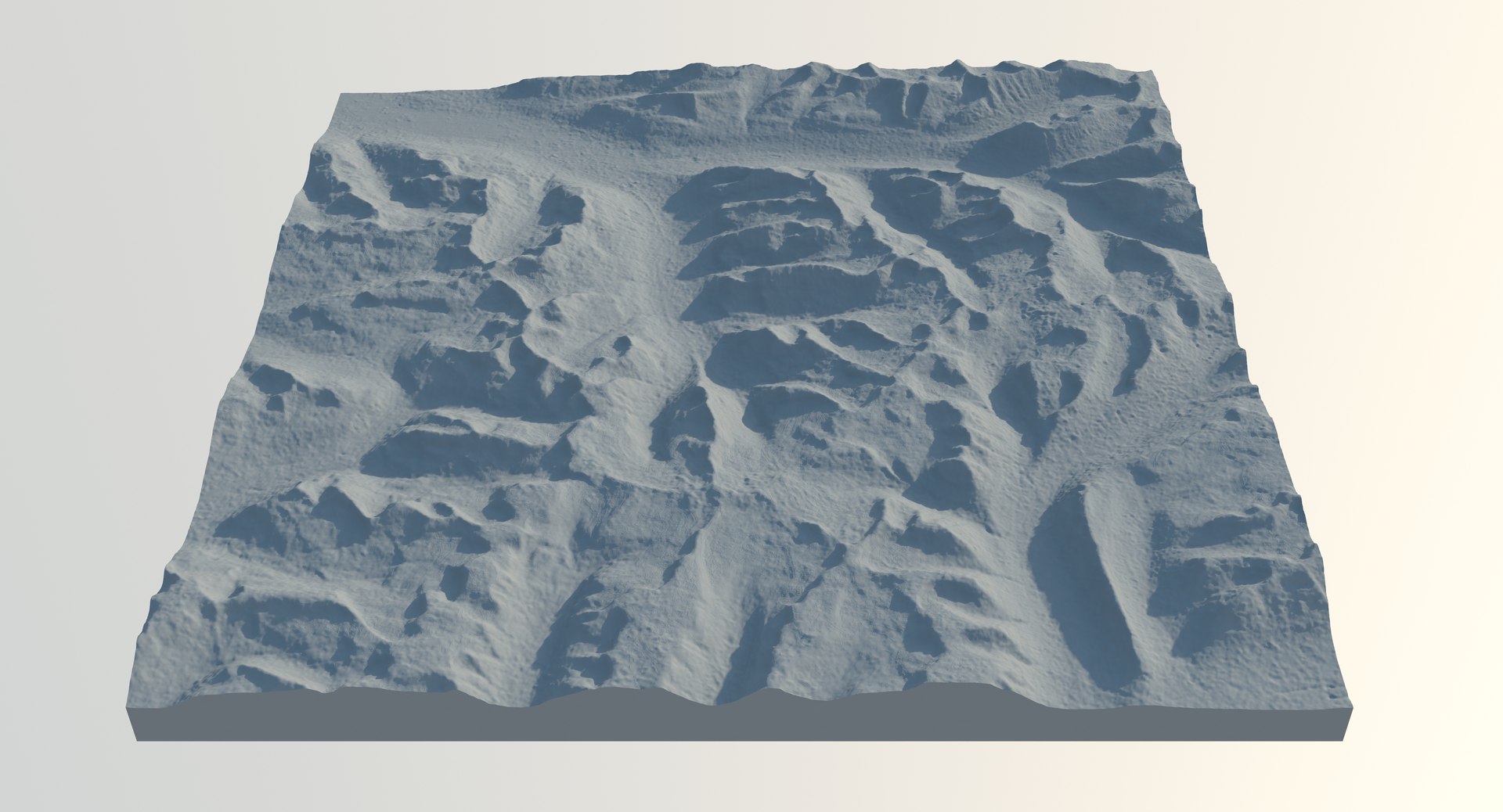 3d iceland mountains model