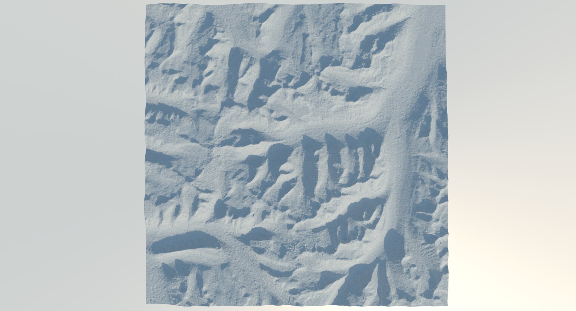 3d iceland mountains model