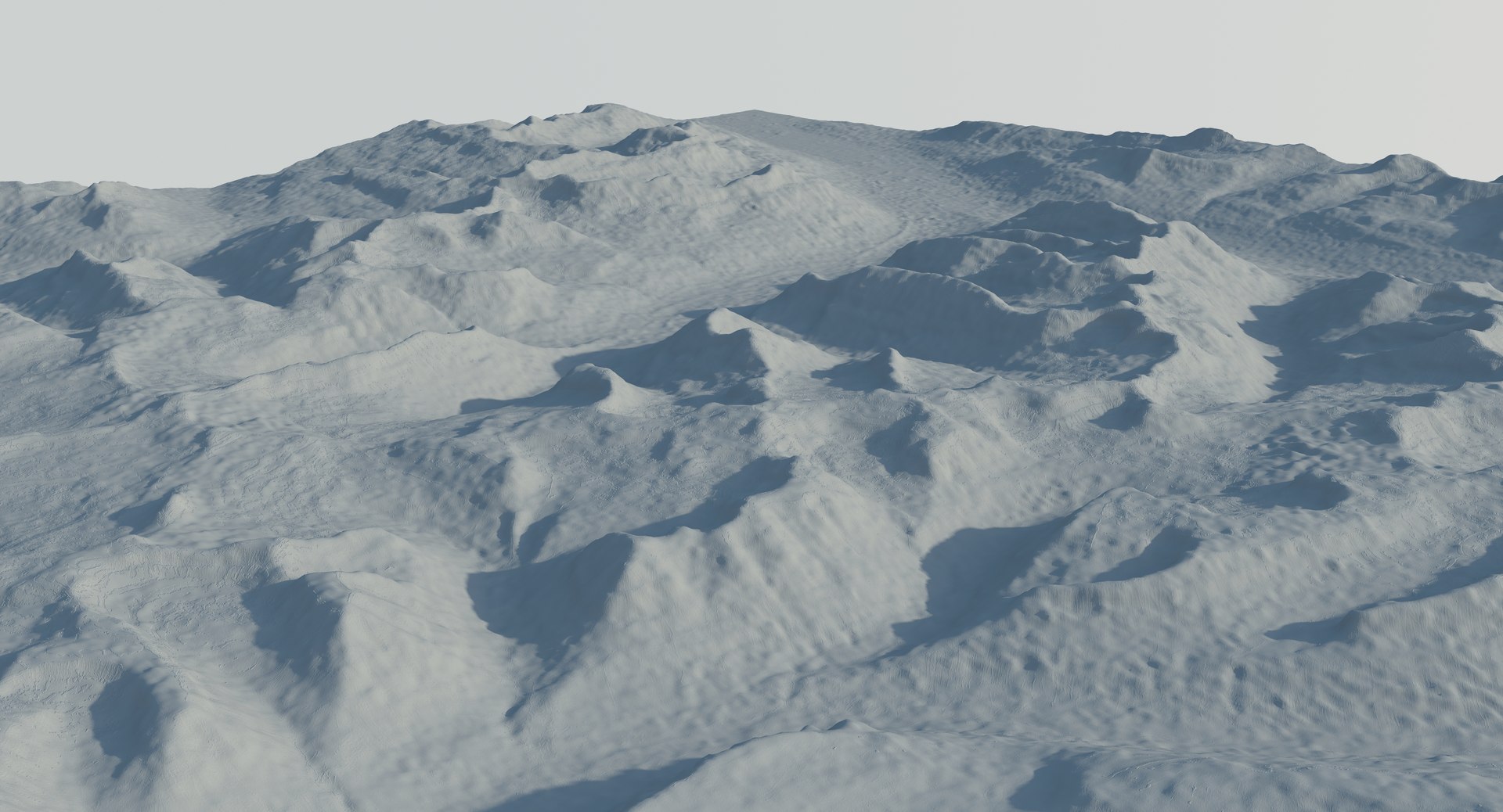 3d iceland mountains model