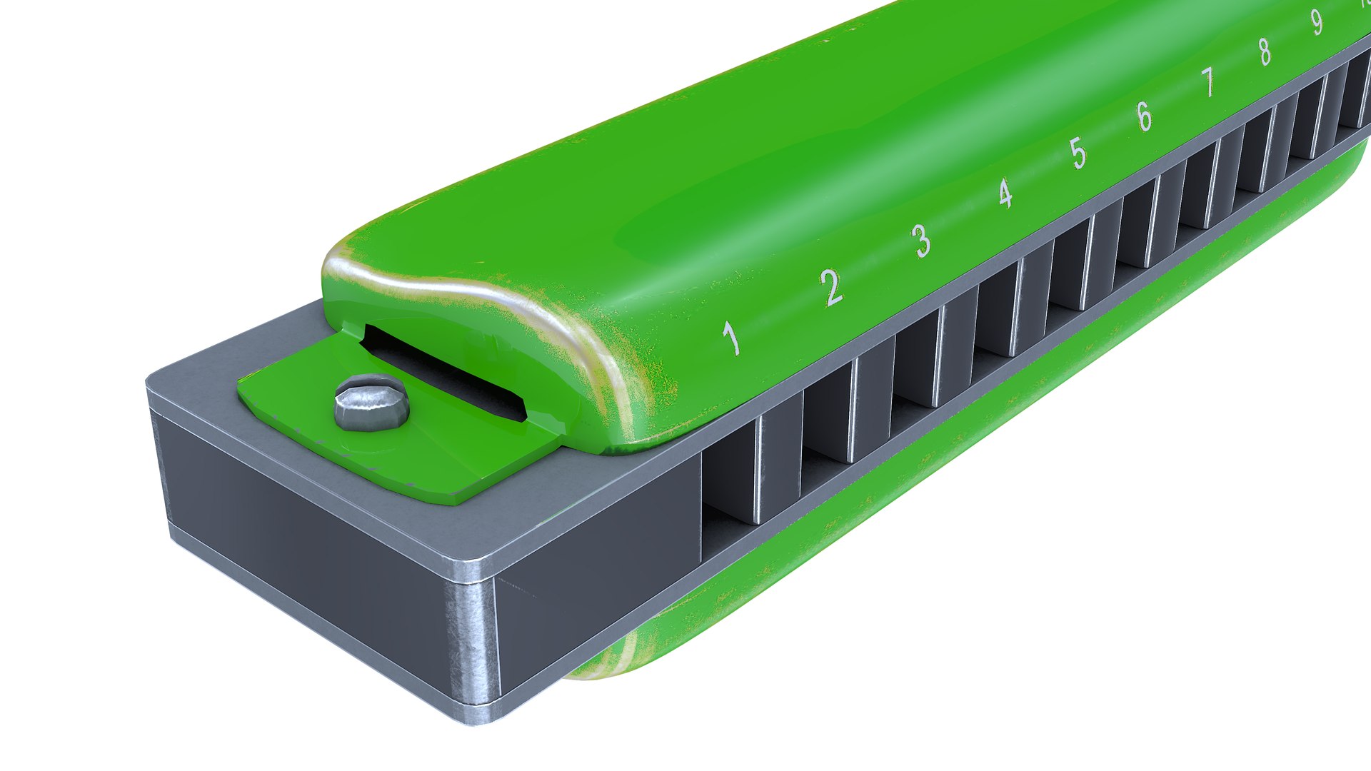 3D Model Harmonica 3D Model - TurboSquid 2268803