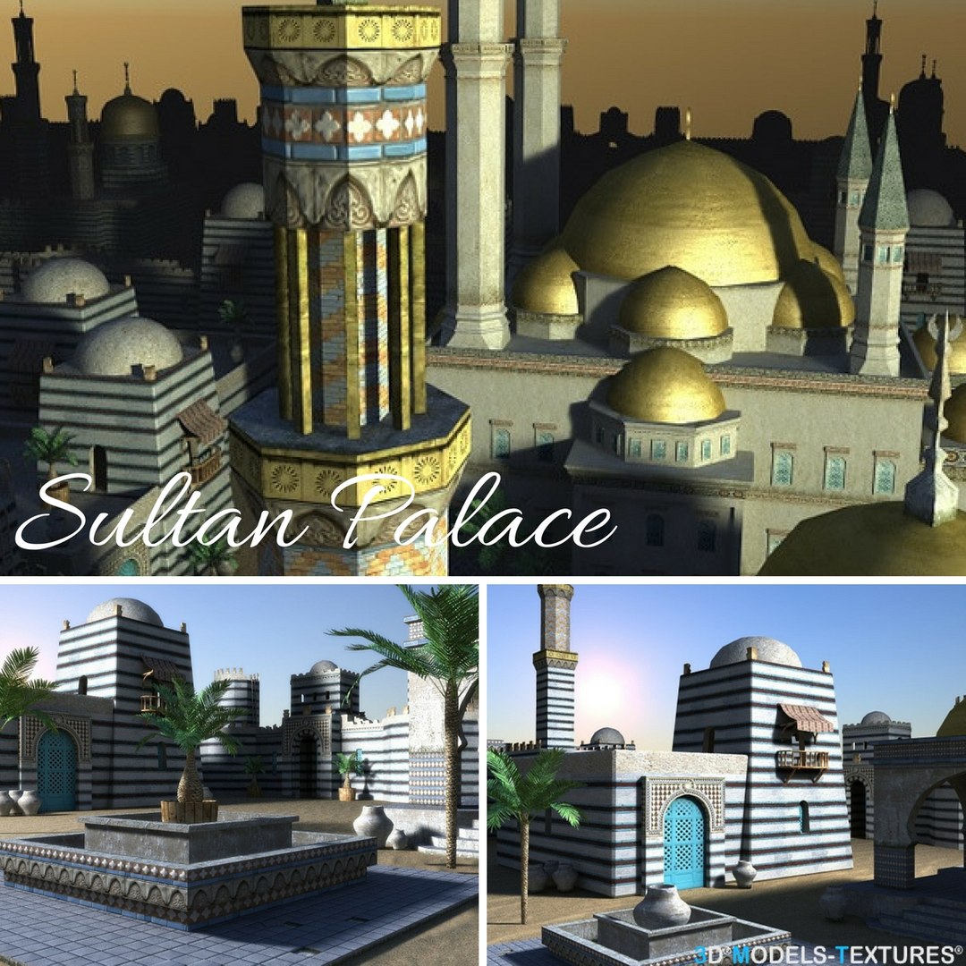 3D Sultan Palace Model - TurboSquid 1211470