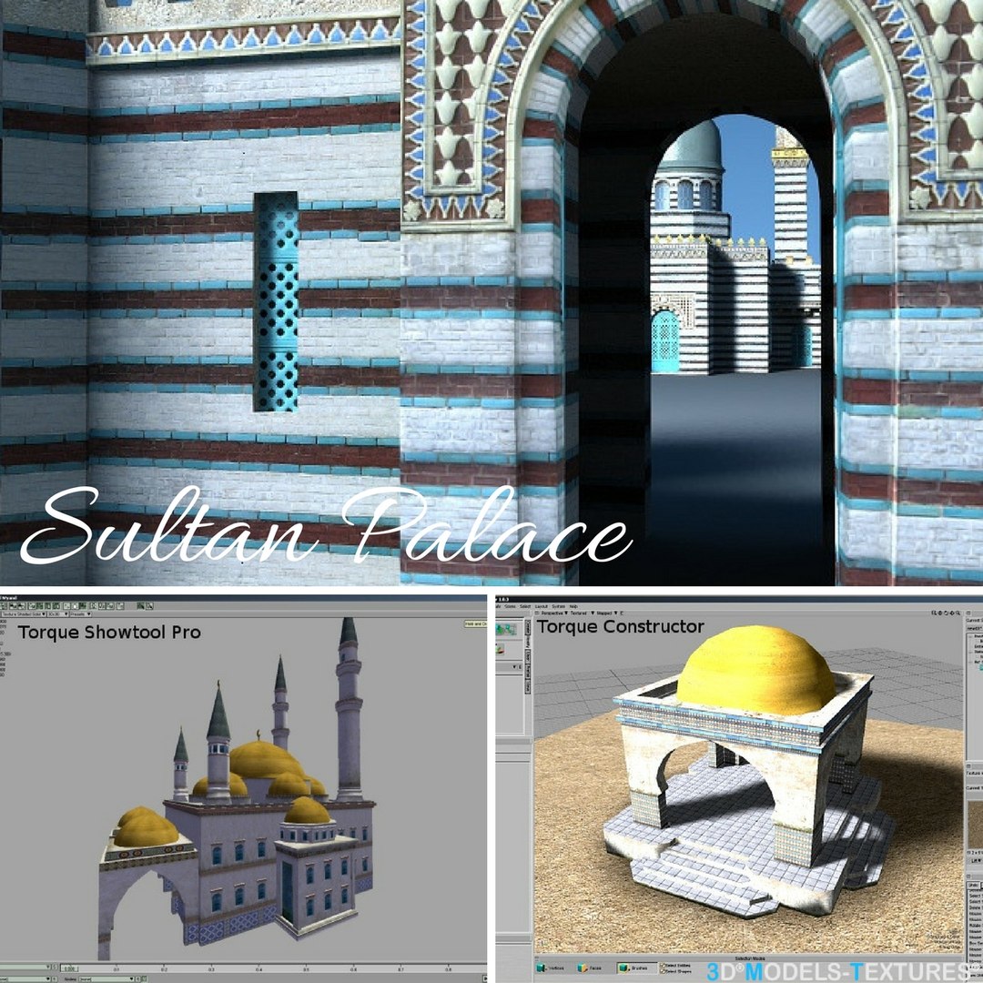 3D Sultan Palace Model - TurboSquid 1211470